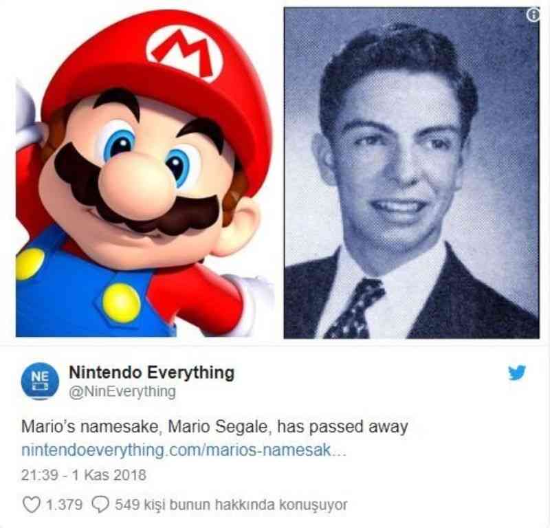 Mario Segale, Super Mario’s namesake, has passed away - PLAY4UK